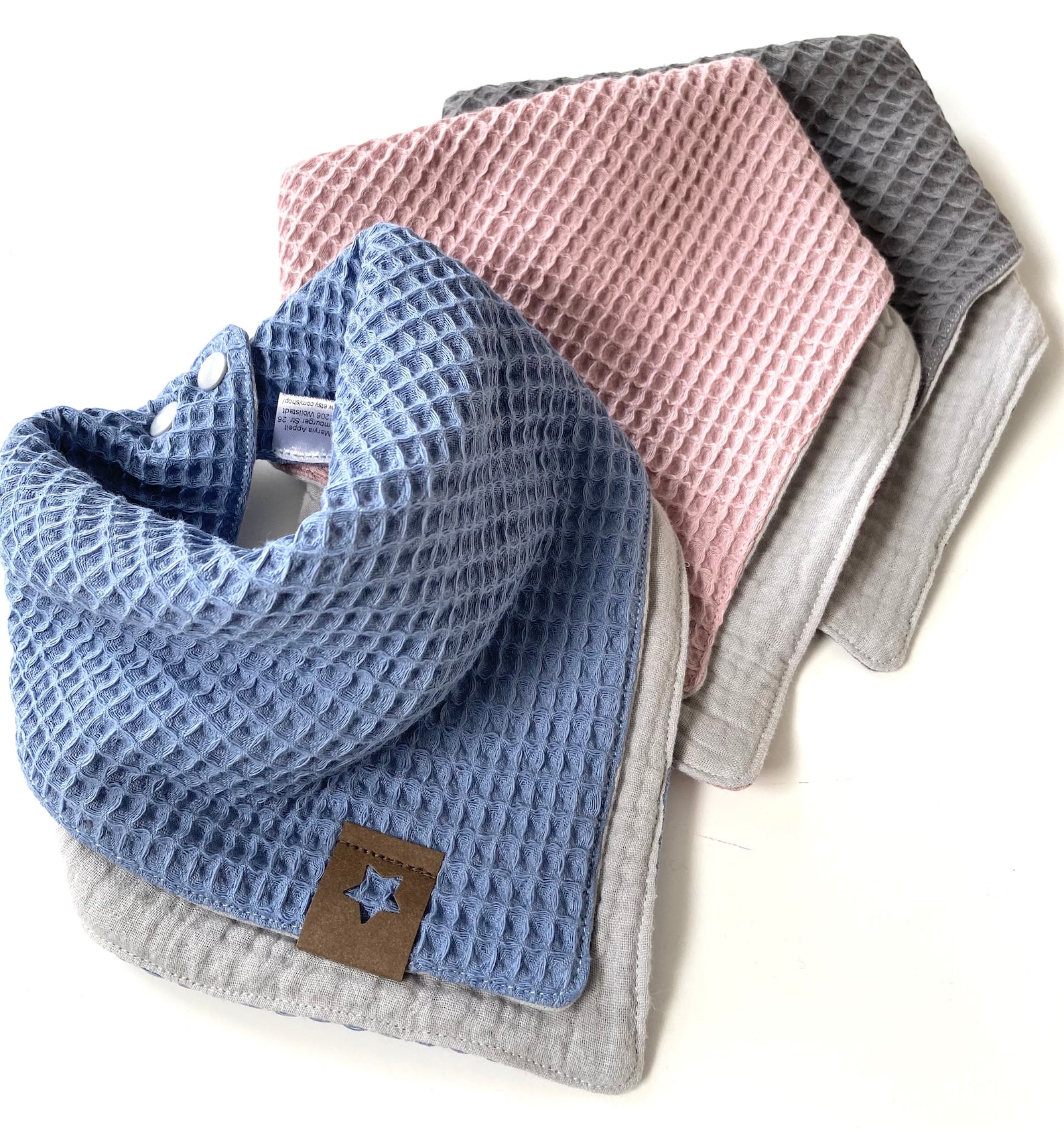 Halstuch Baby Kind Lagenlook mit Waffelpique warmes Halstuch - Etsy.de