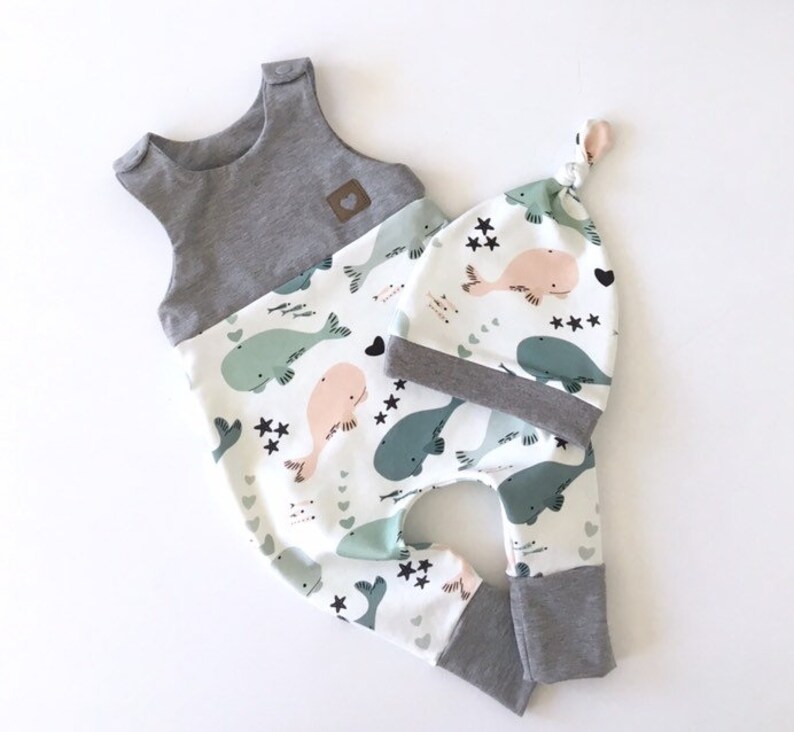 Strampler Baby Wale | Etsy