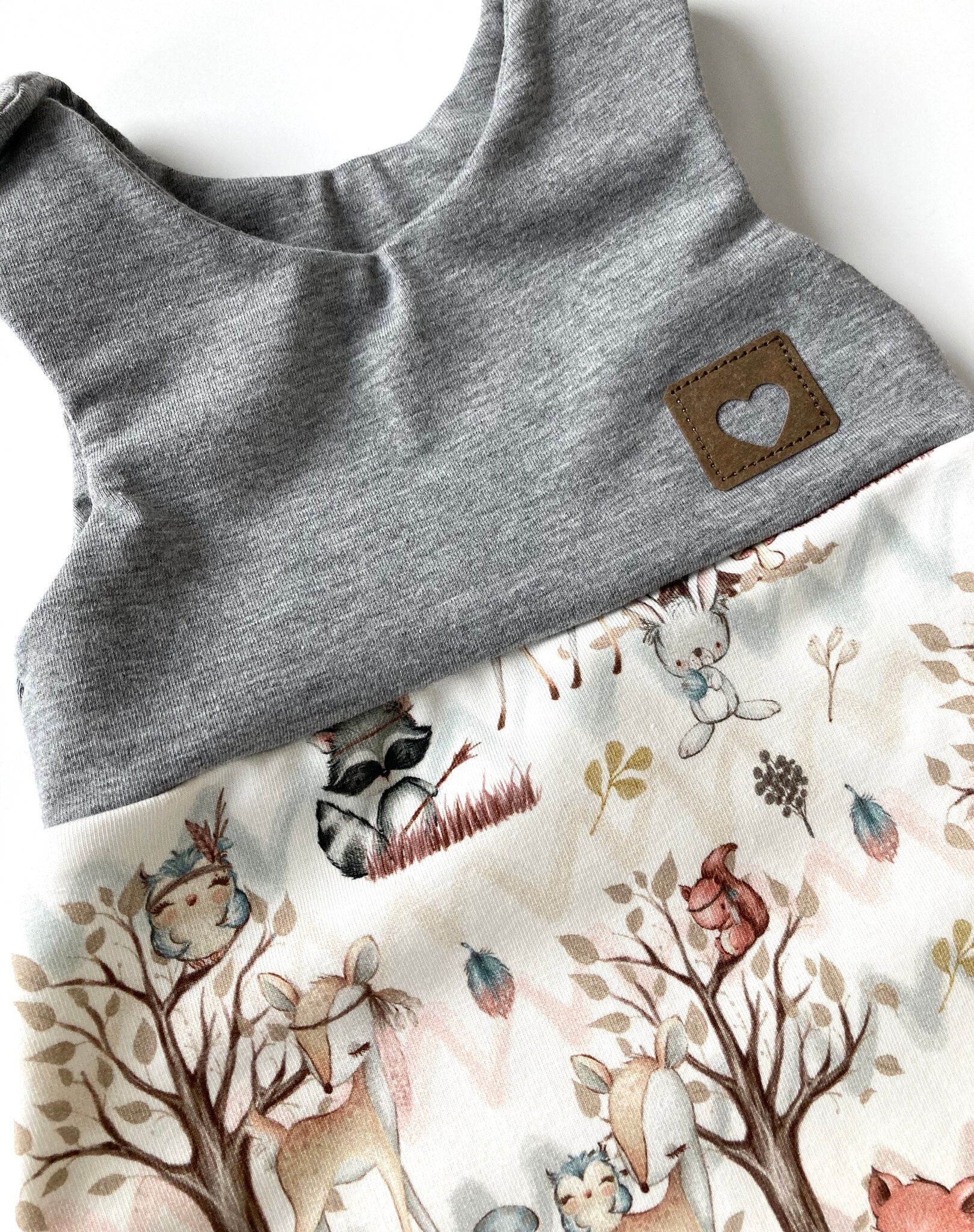 Baby Strampler Mütze und Halstuch Set Waldtiere | Etsy