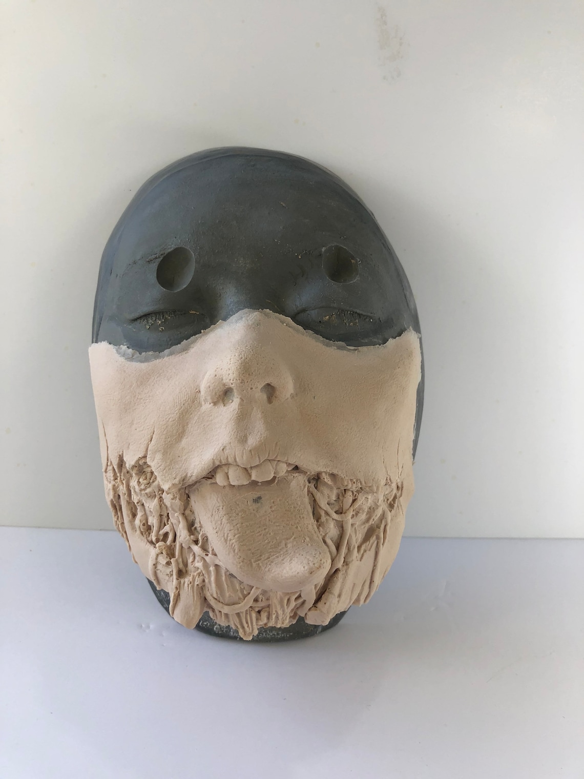 Missing Jaw Zombie - Speechless Mask - Etsy