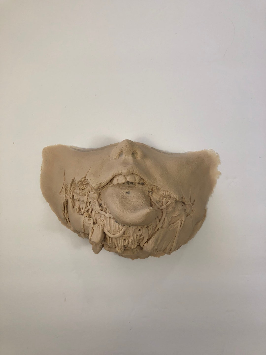 Missing Jaw Zombie - Speechless Mask - Etsy