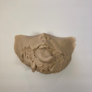 Missing Jaw Zombie - Speechless Mask - Etsy