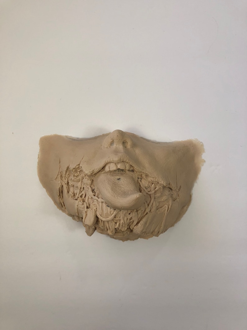 Missing Jaw Zombie - Speechless Mask - Etsy