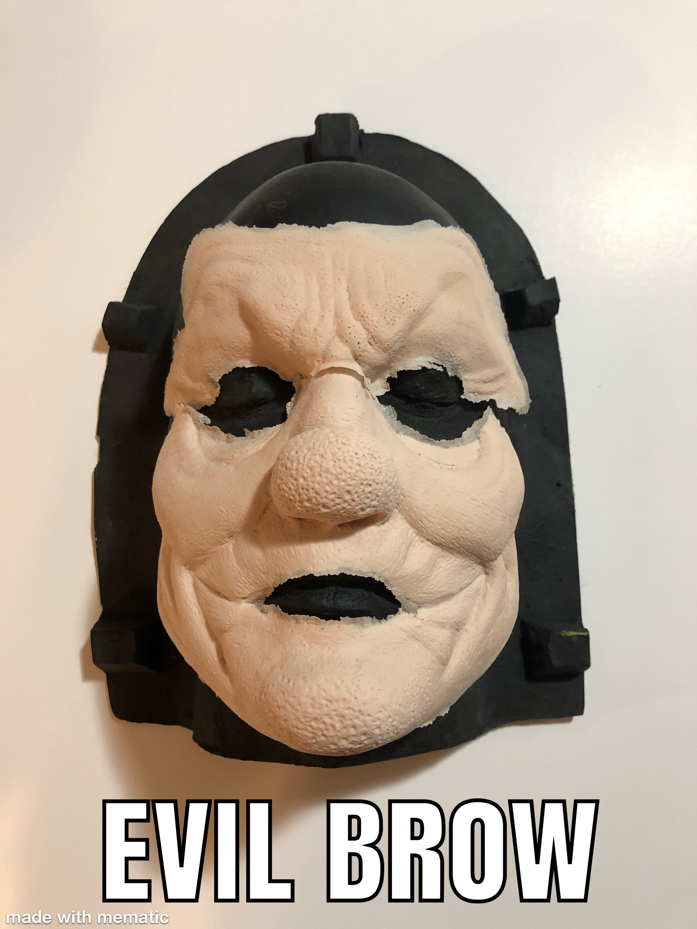 Halloween - Foam Latex Prosthetic - Evil Clown Mask & Brow - Etsy