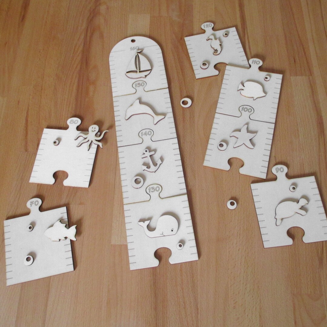 Puzzle Measuring Stick sea Breeze Made of Wood, Children, Babies ...