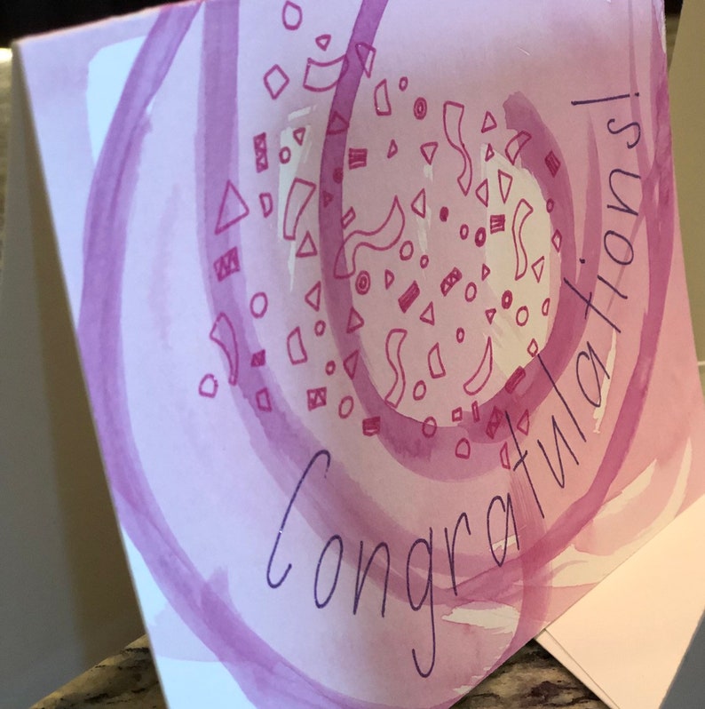 Watercolor Congratulations! | Card Set of 3 | Handmade | - Etsy