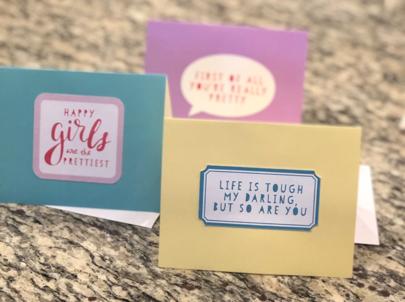 Girl Power | Card Set of 3 | Cute for Daughters | Back to School ...