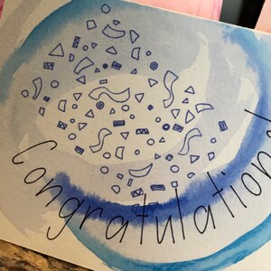 Watercolor Congratulations! | Card Set of 3 | Handmade | - Etsy