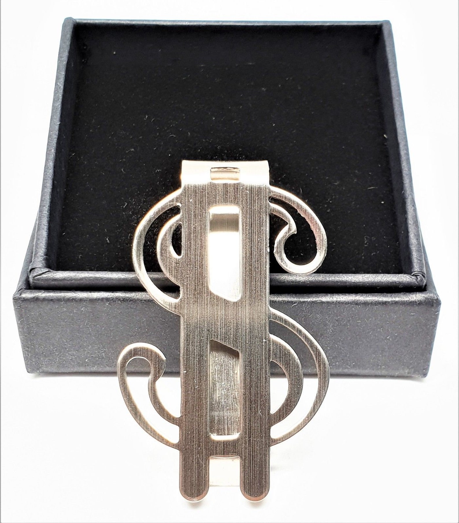 Vintage Dollar Money Clip for Men Silver Brushed Finish - Etsy