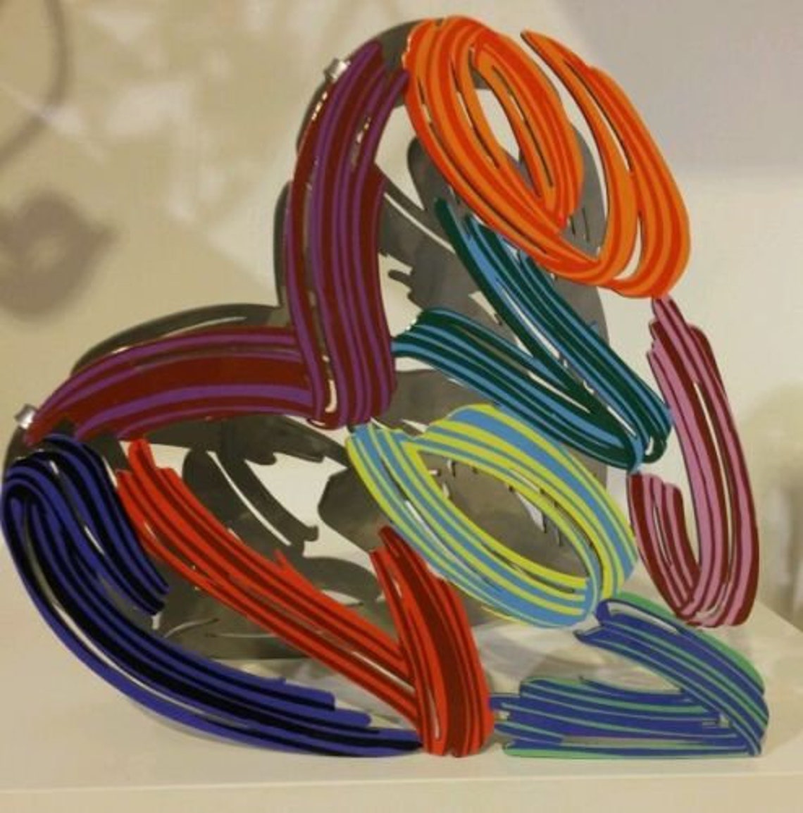 Heart, Heart Sculpture, Love, Metal Sculpture, Strokes of Love ...