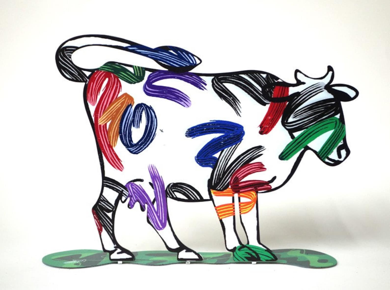 Cow Sculpture David Gerstein Modern Steel Art Nava Cow - Etsy