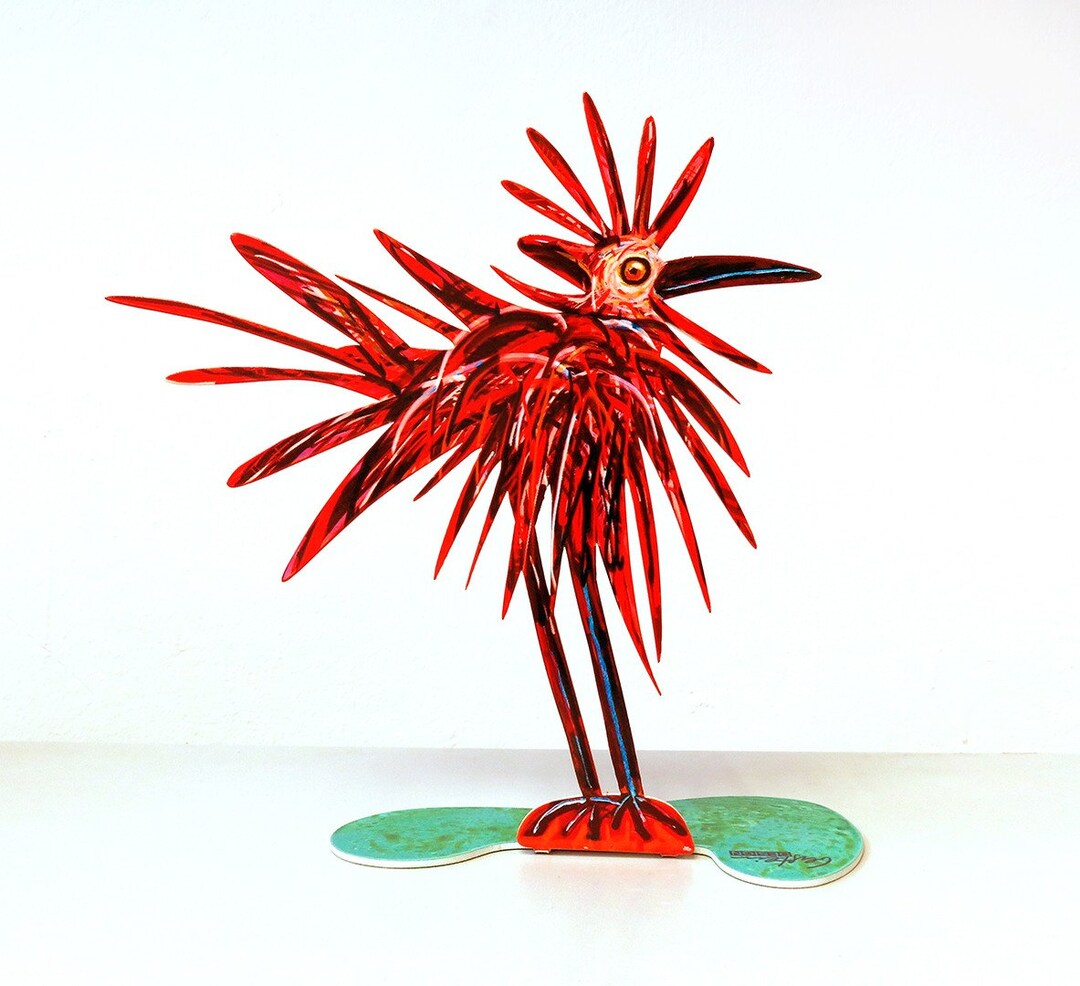Bird Sculpture, Crazy Bird, Free Standing Sculpture by David Gerstein ...