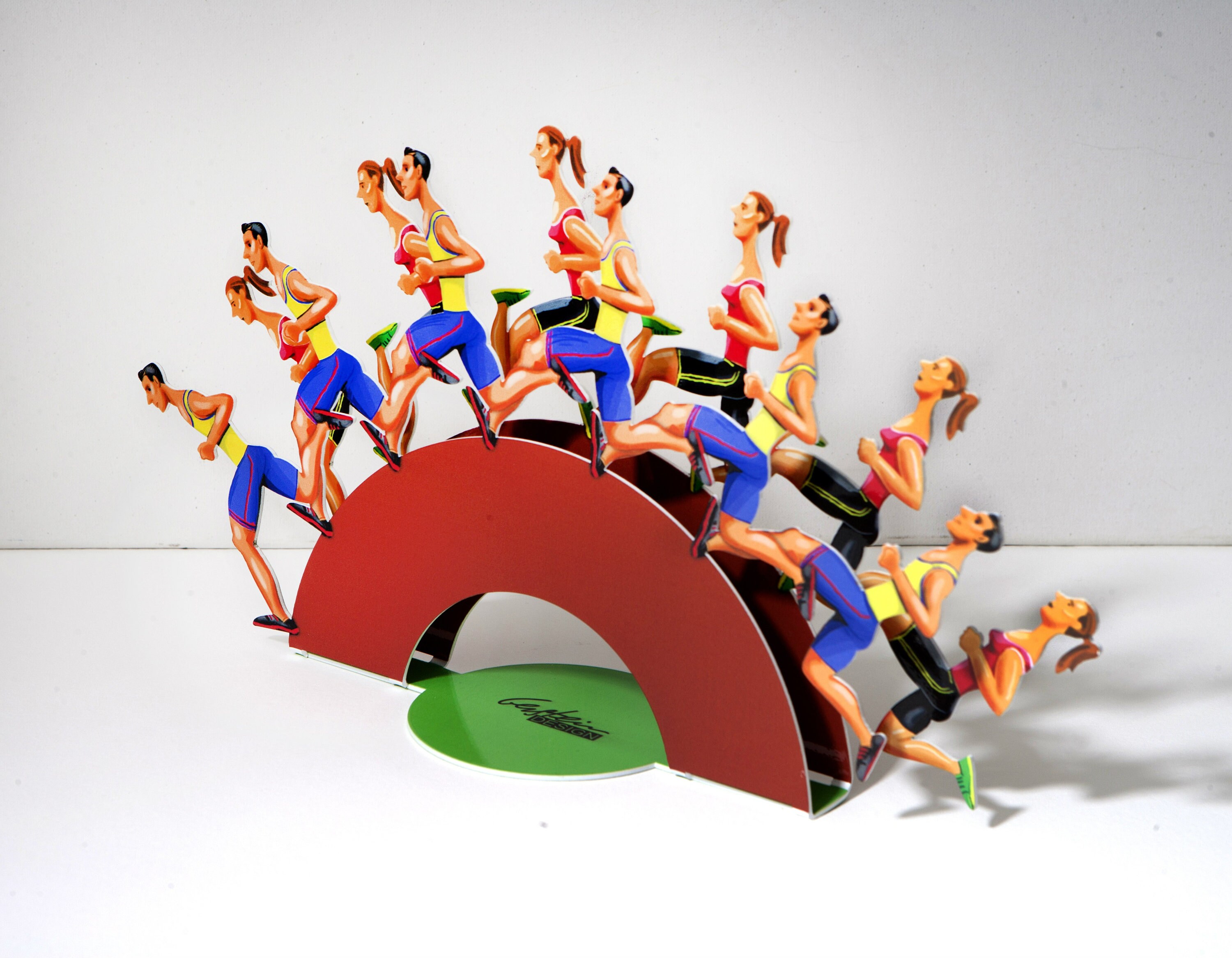 Run for Your Freedom, Joggers Metal Sculptures, by David Gerstein ...