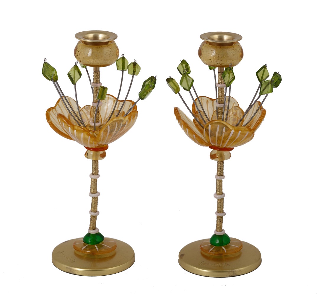 Candlesticks, Candlestick Holders, Candle Holders, Flower Yellow and ...