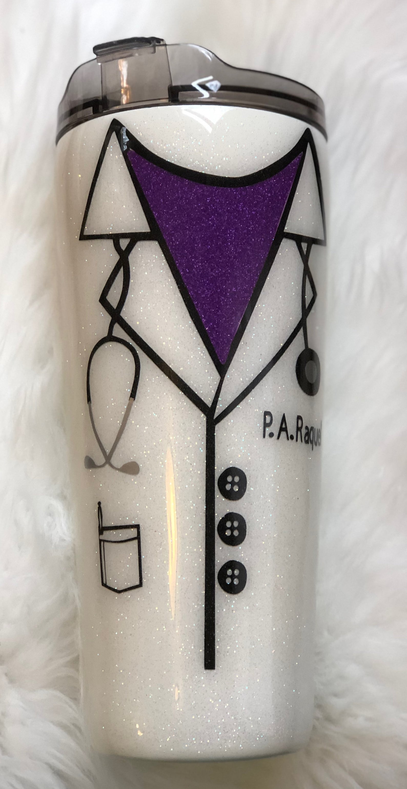 Lab Coat Glitter Tumbler | Etsy