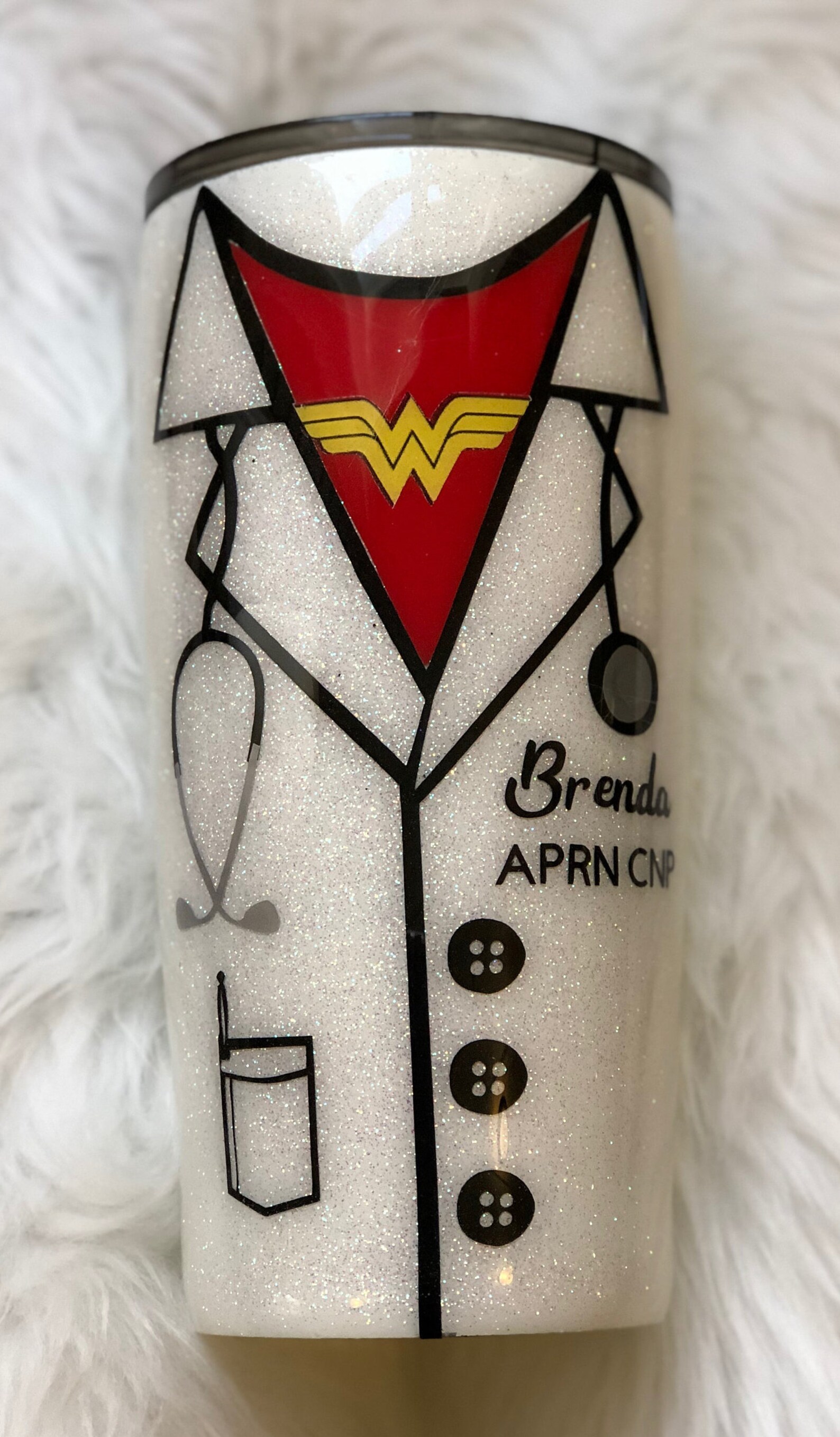 Lab Coat Glitter Tumbler | Etsy