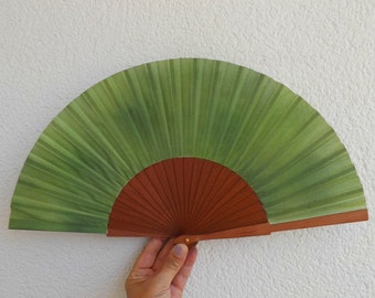 Green Hand Fan - Etsy
