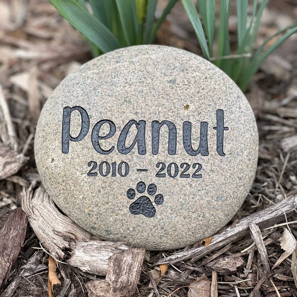 Pet Memorial Stone - Etsy