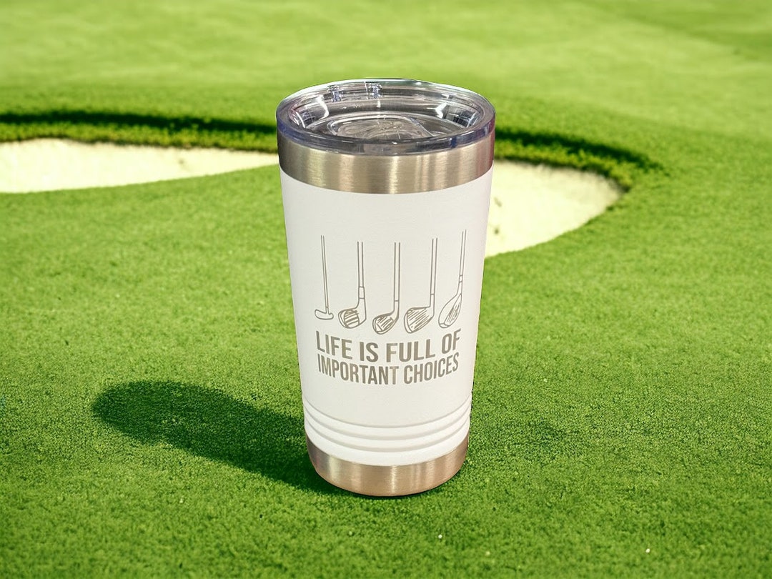 Golf Tumbler, Engraved Golf Gift, Personalized Golf Insulated Cup ...