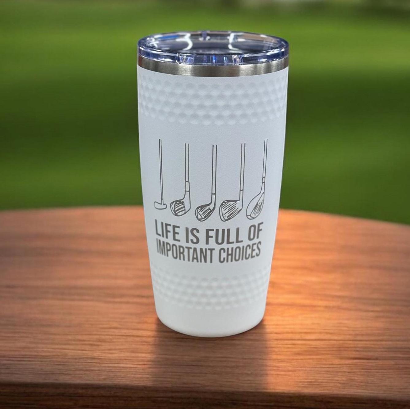 Personalized Golf Ball Dimple Tumbler, Engraved Golfer Gift - Etsy