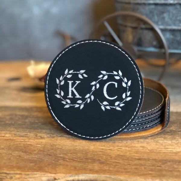 Leather Coasters - Etsy