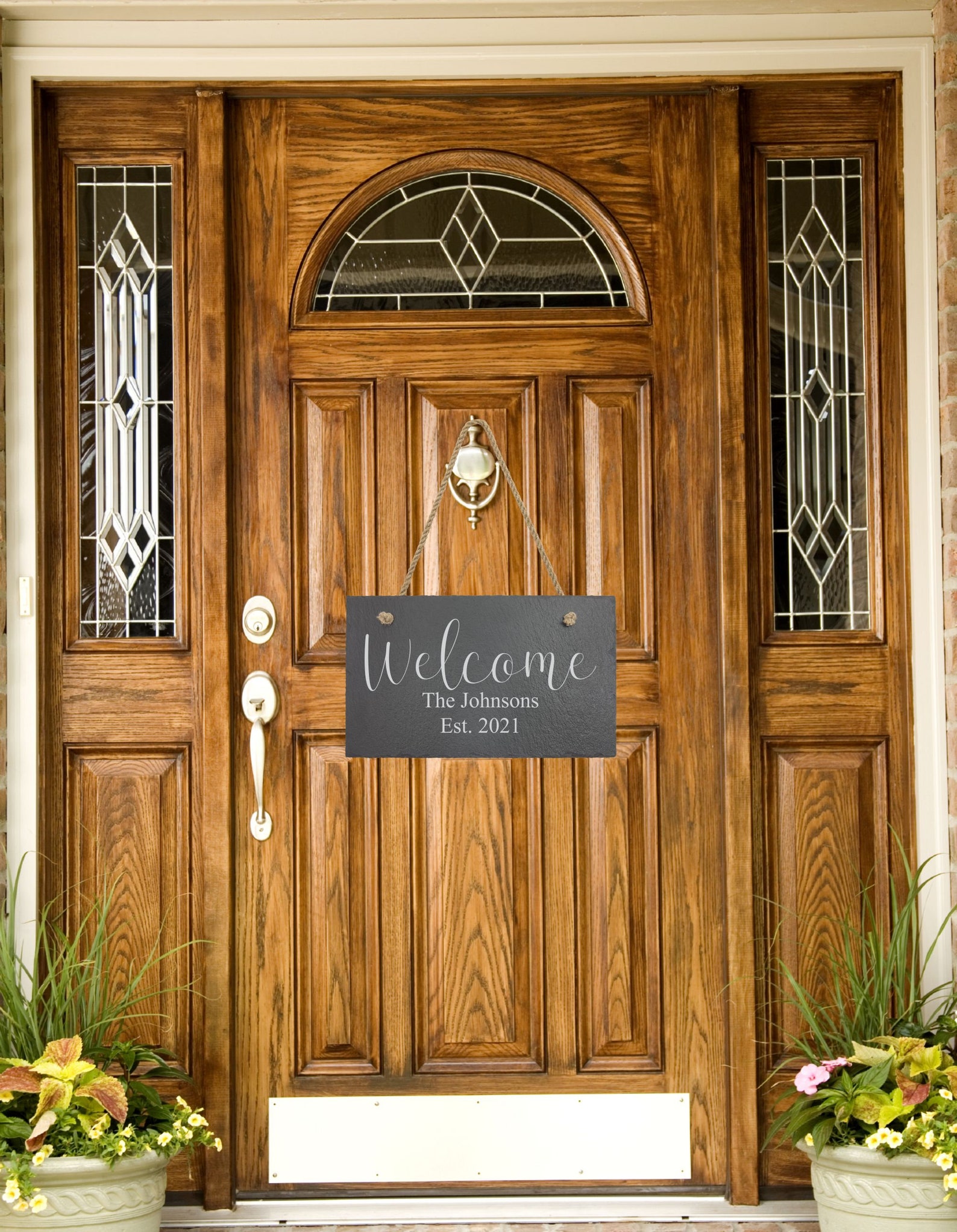 Custom Slate Hanger Personalized Address Sign House Warming - Etsy