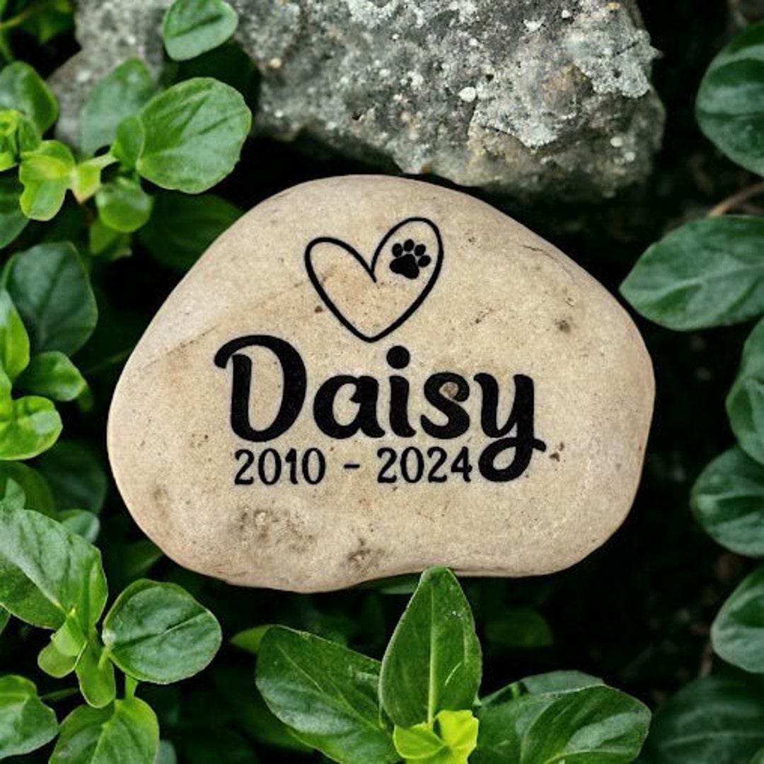 Pet Memorial Stone Personalized, Remembrance Keepsake, Pet Memorial ...