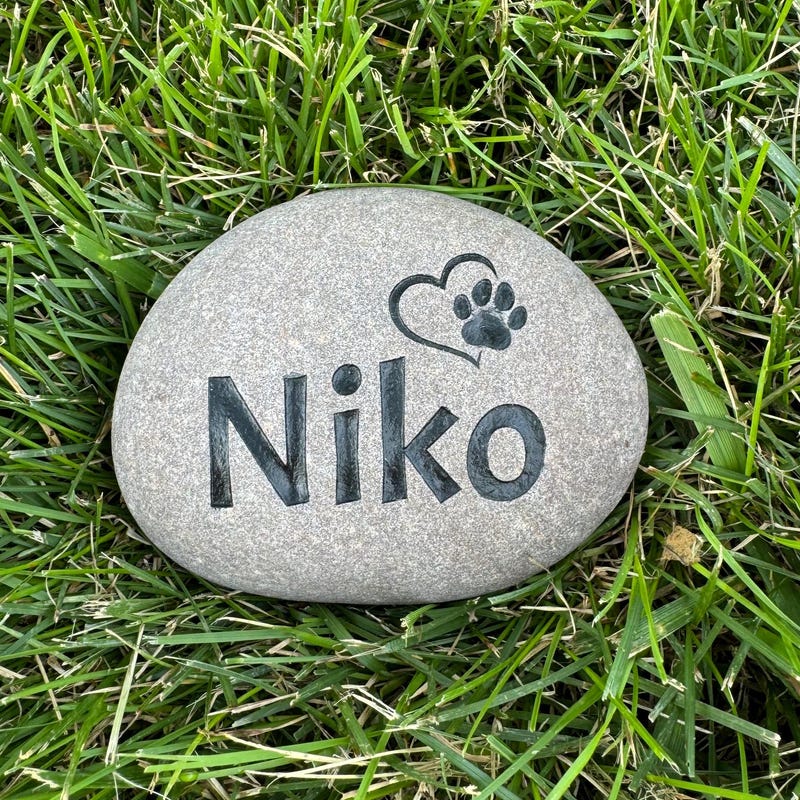 Pet Memorial Stones - Etsy