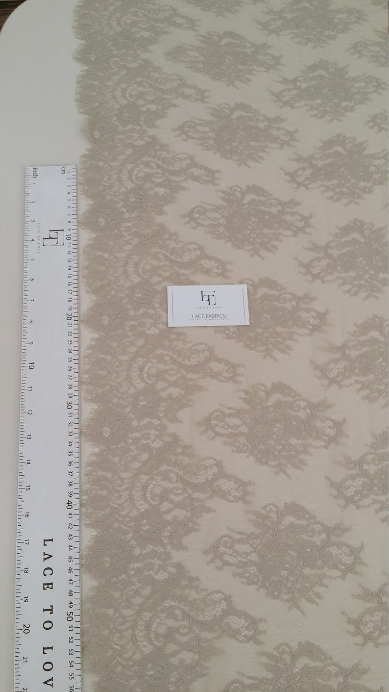 Beige Lace Fabric Skin Color Lace French Lace Light Beige | Etsy