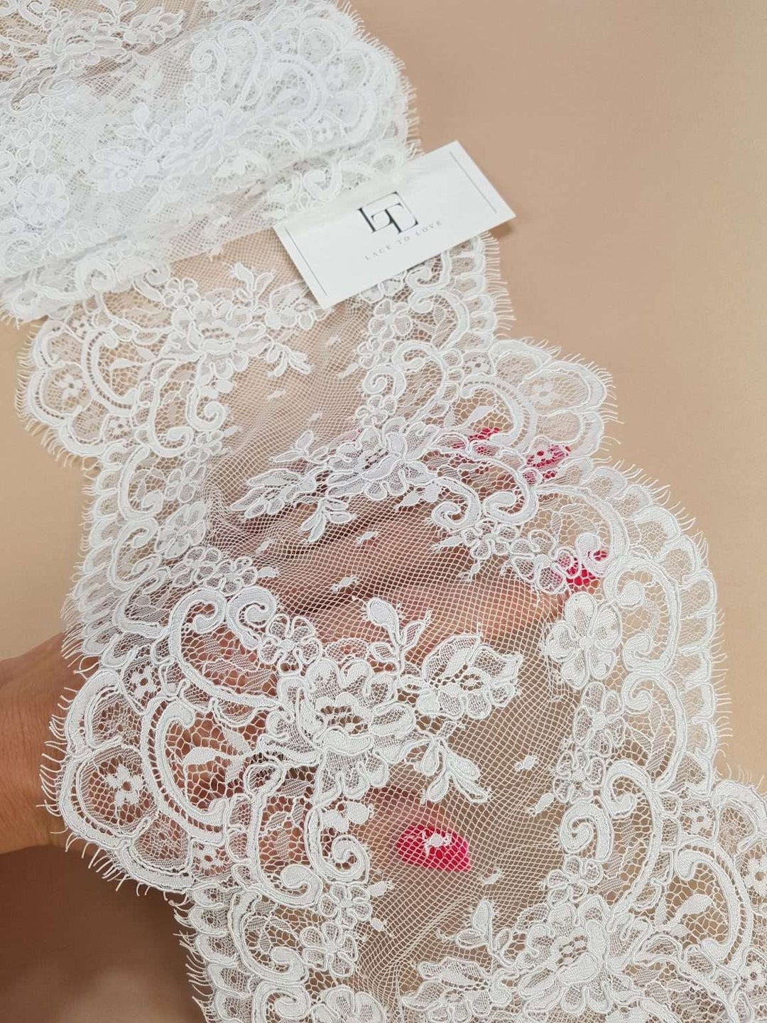 Snow White Lace Trim, White Wedding Lace by the Meter, WDL6011 - Etsy