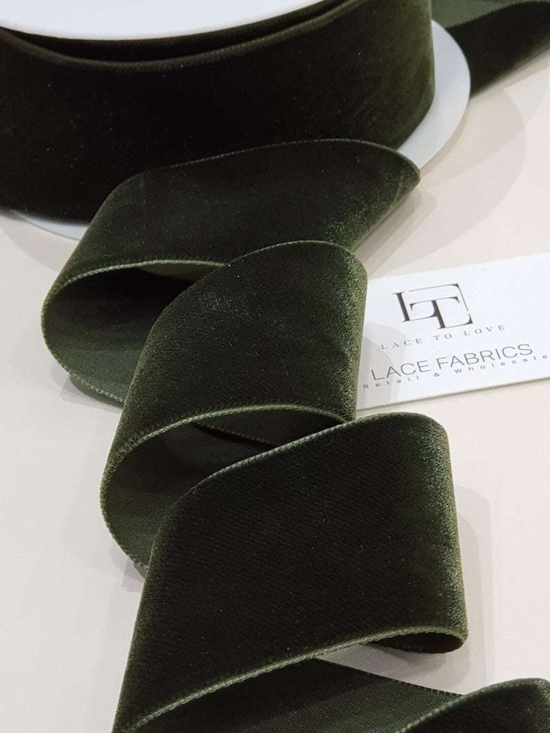 Dark Green Velvet Ribbon for Decoration, Crafts and Fashion, Sold by ...