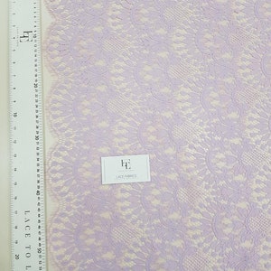 Purple Lace Fabric Meterware Spanish Lace Fabric Bridal - Etsy