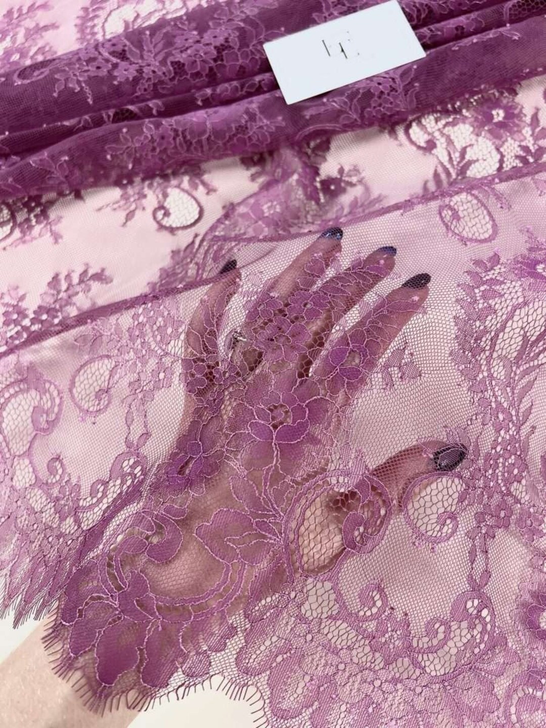 Purple Lace, Violet French Lace Fabrics by the Meter, JK10087 - Etsy