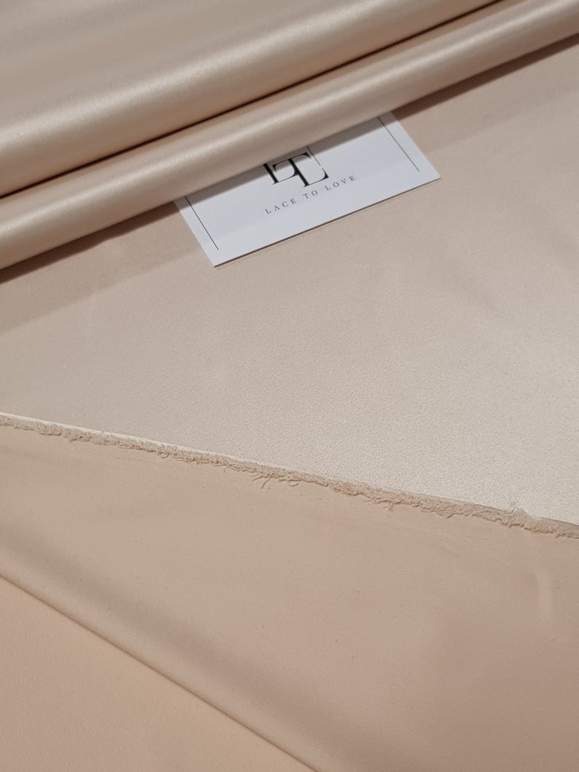 Beige Elastic Satin Fabric by the Metre Skin Color Satin | Etsy