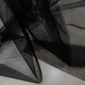 Black Tulle Fabric by Lace to Love, Black Tulle Fabric by the Meter ...