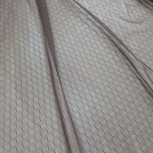 Dark Beige Tulle Fabric, Embroidered Tulle, Sold by the Meter, 180 Cm ...