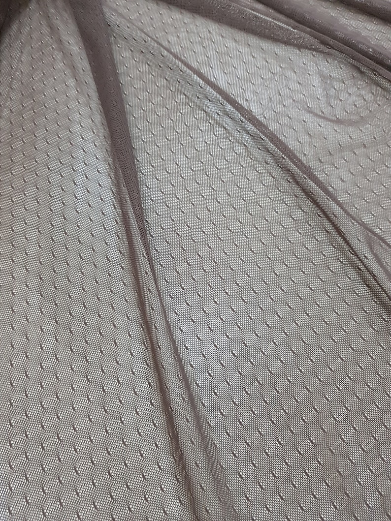 Dark Beige Tulle Fabric, Embroidered Tulle, Sold by the Meter, 180 Cm ...