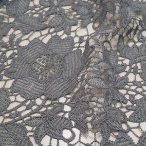 Grey Lace, Grey French Chantilly Lace - Etsy