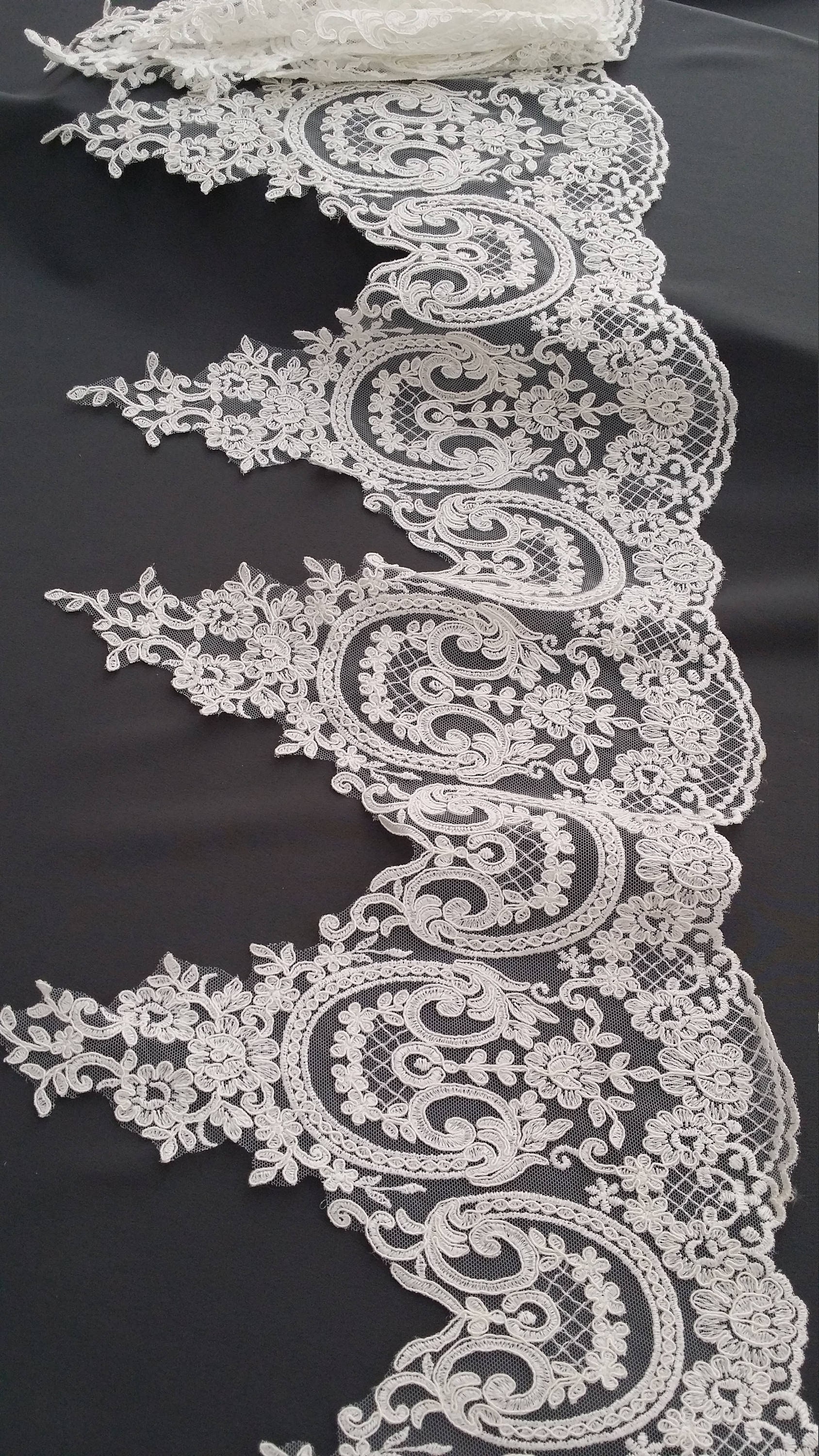 Cream Lace Bristle Ivory Wedding Lace Meterware - Etsy