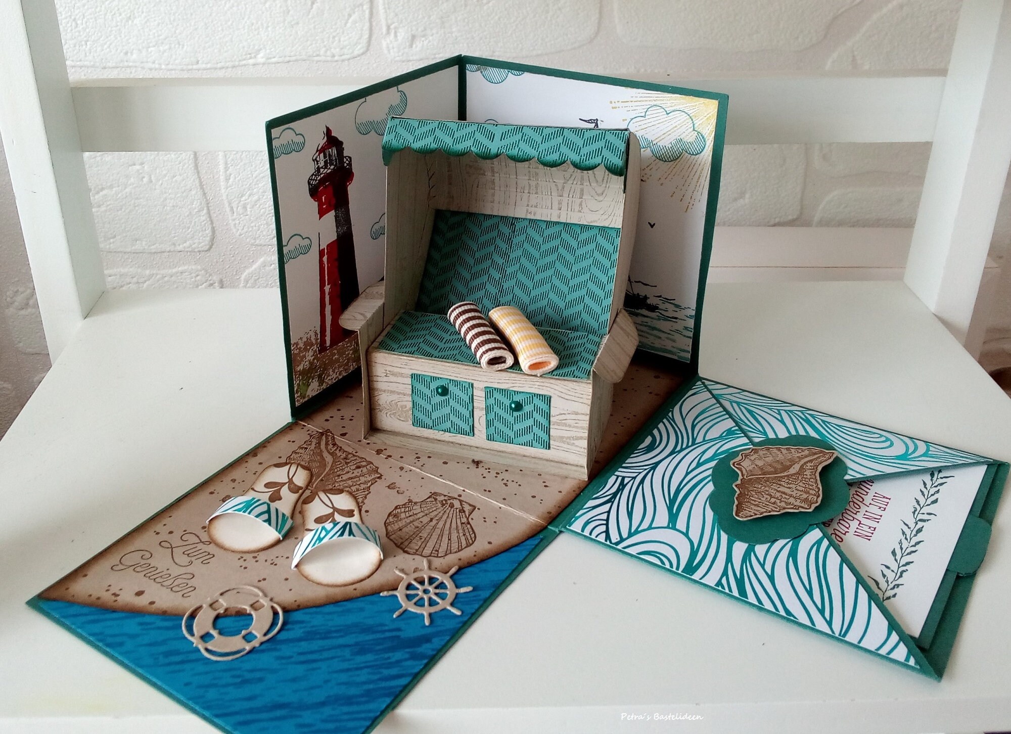 Explosionsbox mit Strandkorb - Etsy