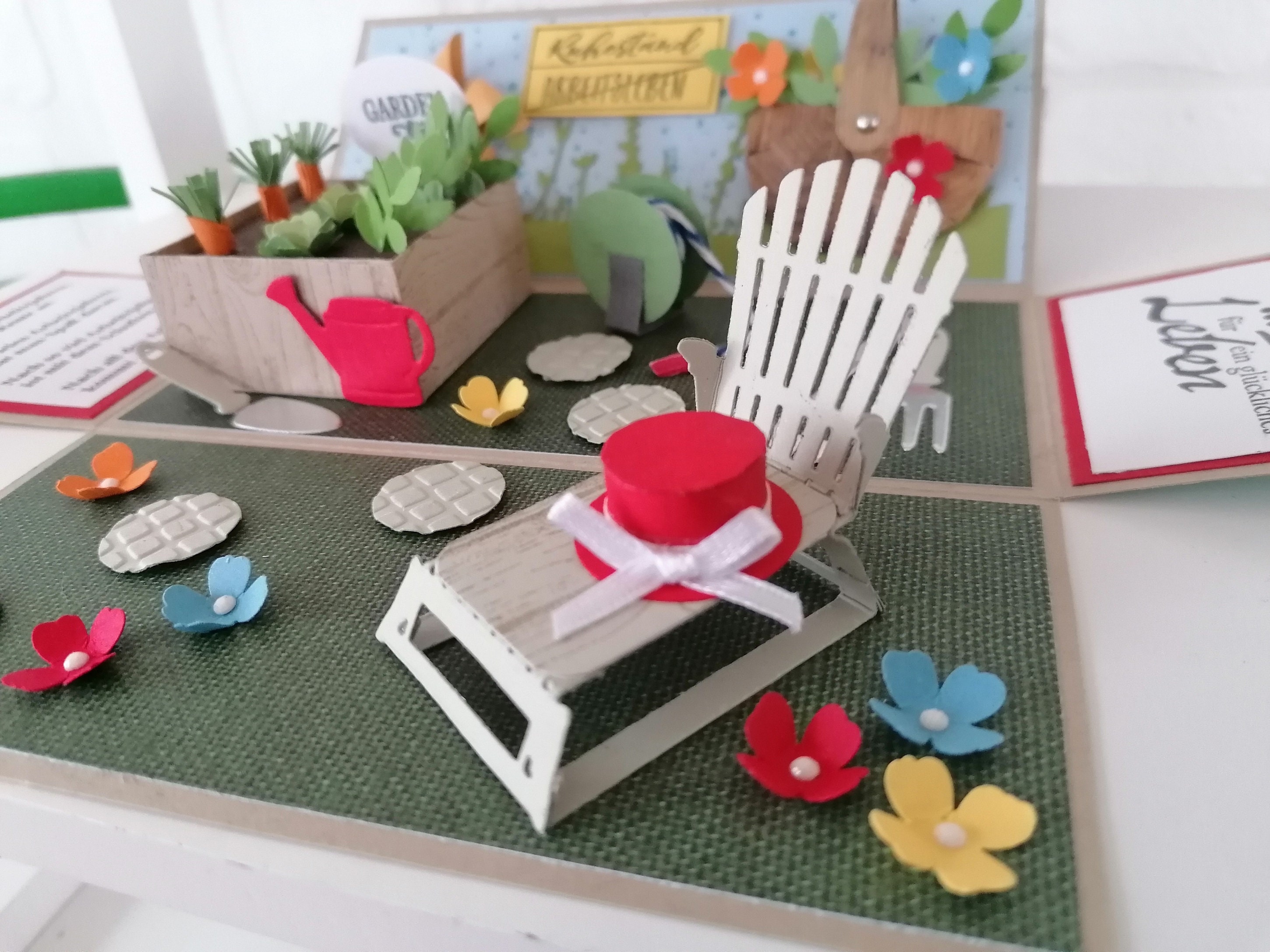 Explosionsbox mit Garten zum Ruhestand - Etsy.de