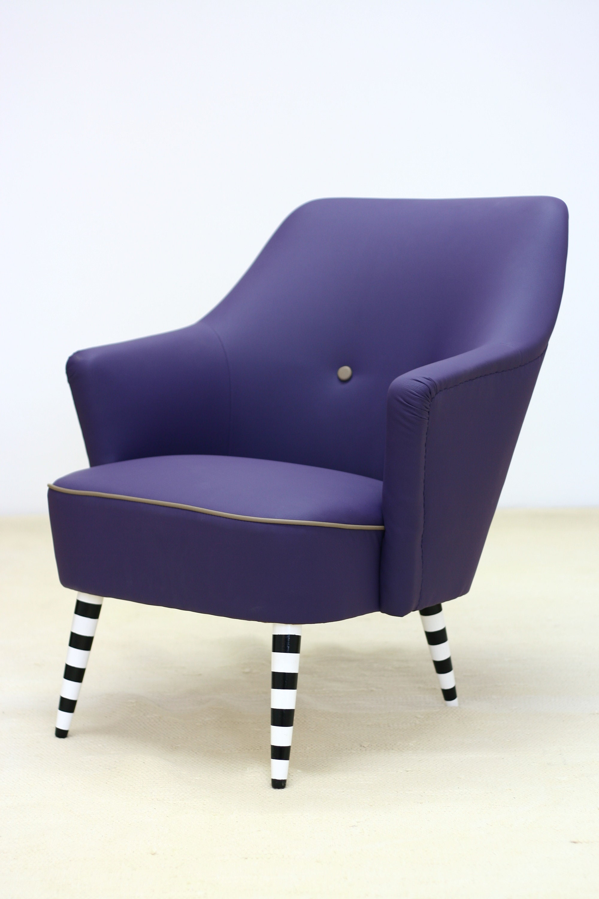 1960s Club Chair, Purple - Etsy