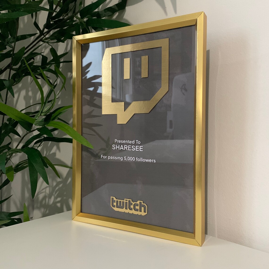 Fully Customisable Twitch Milestone Award | Etsy Fully Customisable Twitch Milestone Award | Etsy