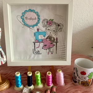Embroidery File Cute Girl 3 Sewing Machine Sewing Kit Set 933 Machine ...