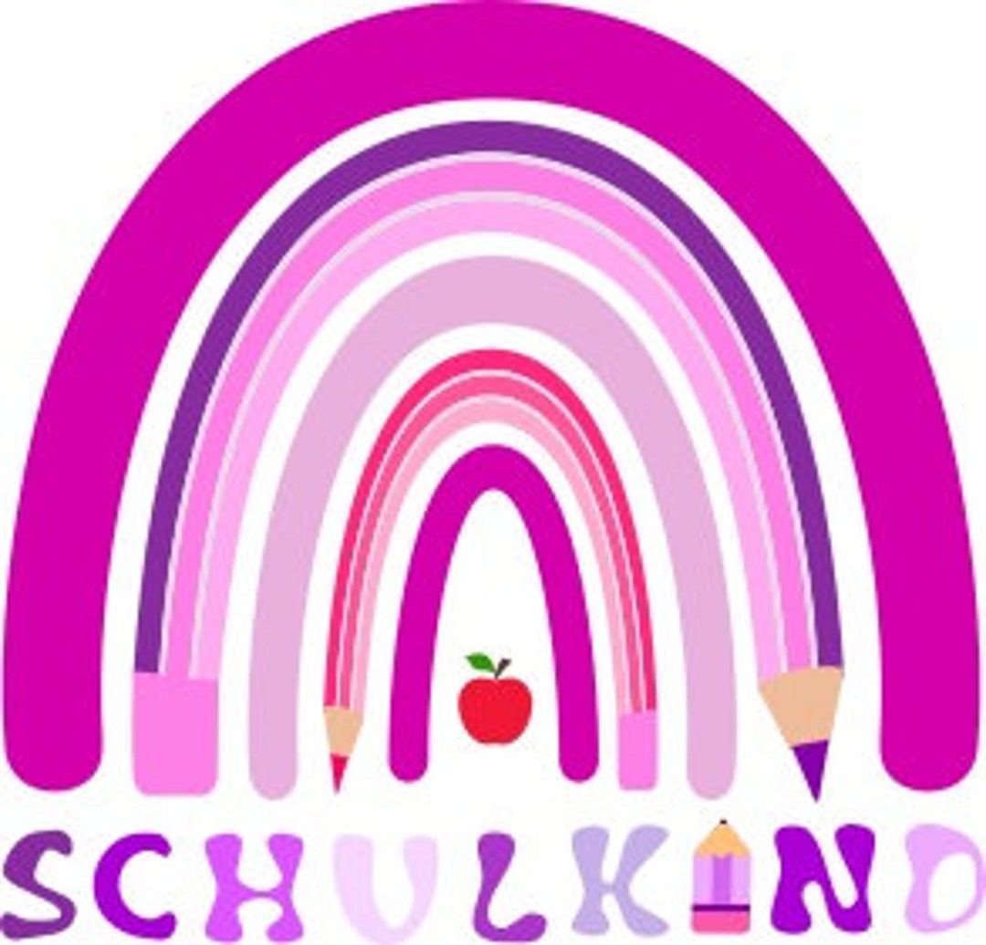 Plotter File Schoolchild School School Enrollment Rainbow - Etsy