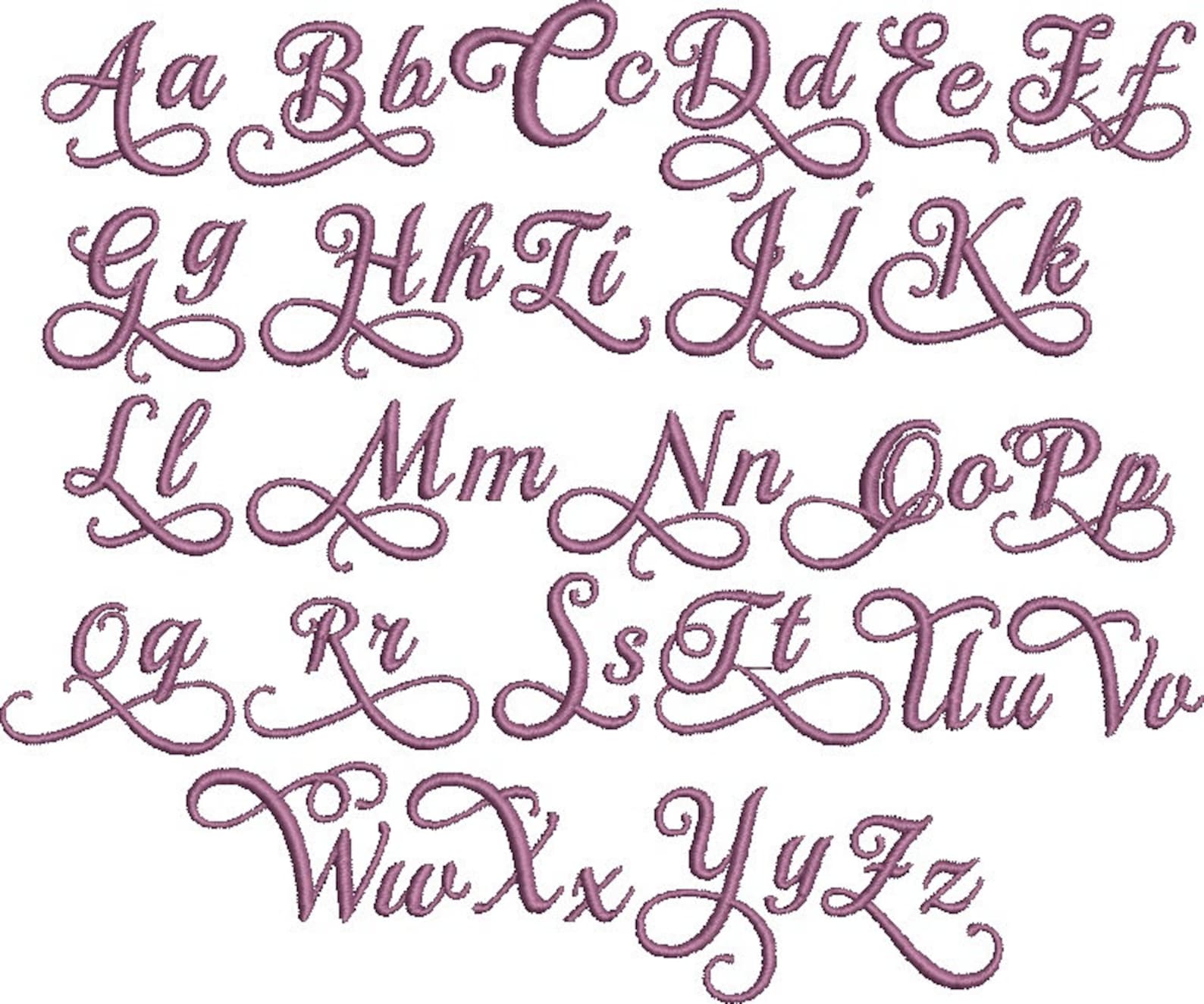 Borduurbestand ABC Letters Lettertype Mooie Lettertype Set 475 - Etsy Nederland