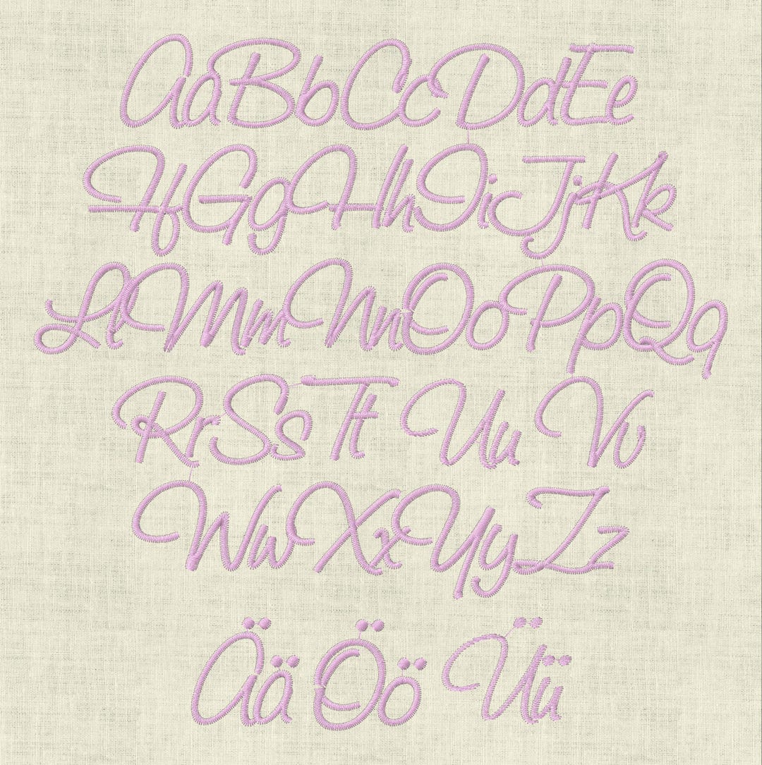 Embroidery File Sweet ABC Letters Numbers Set 630 Machine Embroidery ...