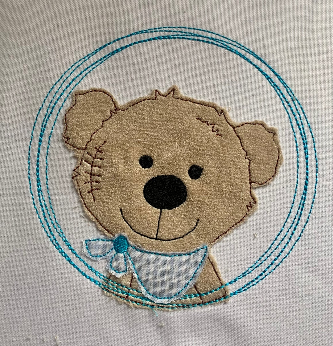 Embroidery File Doodle Boy Teddy Bear, Machine Embroidery Application 3 ...