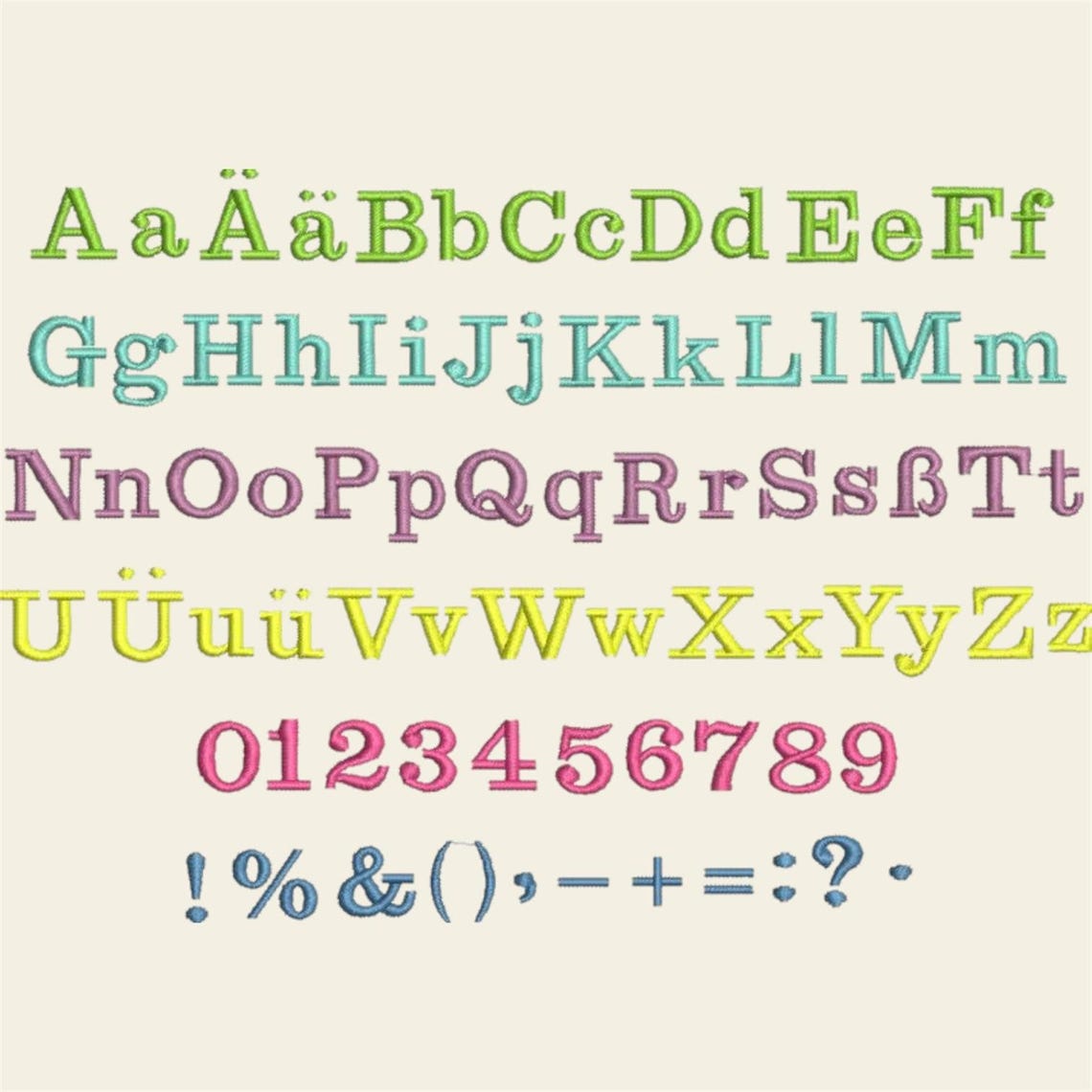 Embroidery File ABC 15 Mm Letters Font Alphabet Set 550 Mini Font ...