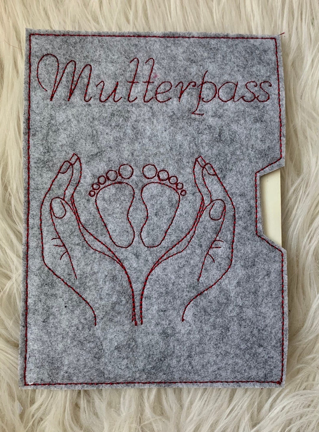 Stickdatei Mutterpass, In the Hoop, Hand und Fuss Maschinenstickerei ...